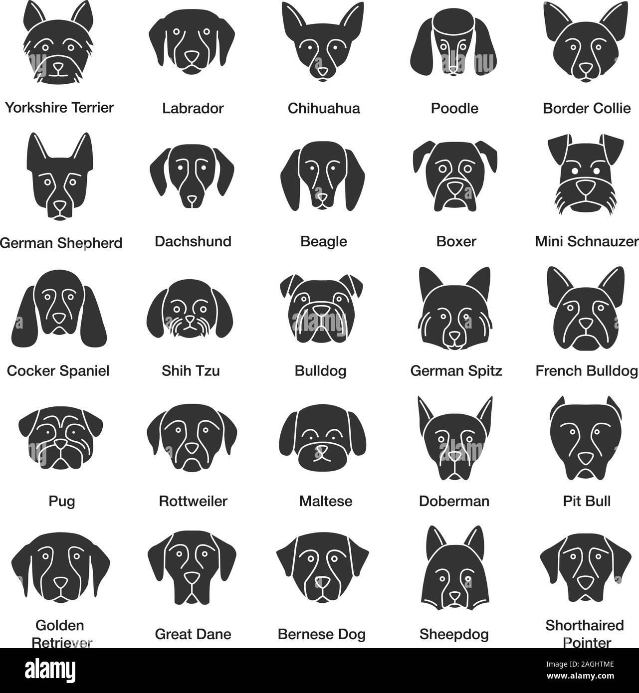 Guardian sheepdog puppy Stock Vector Images - Alamy