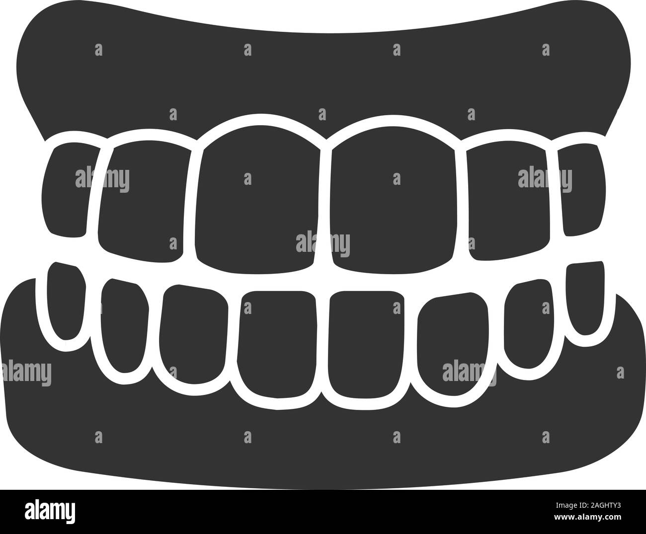 Open denture Stock Vector Images - Alamy
