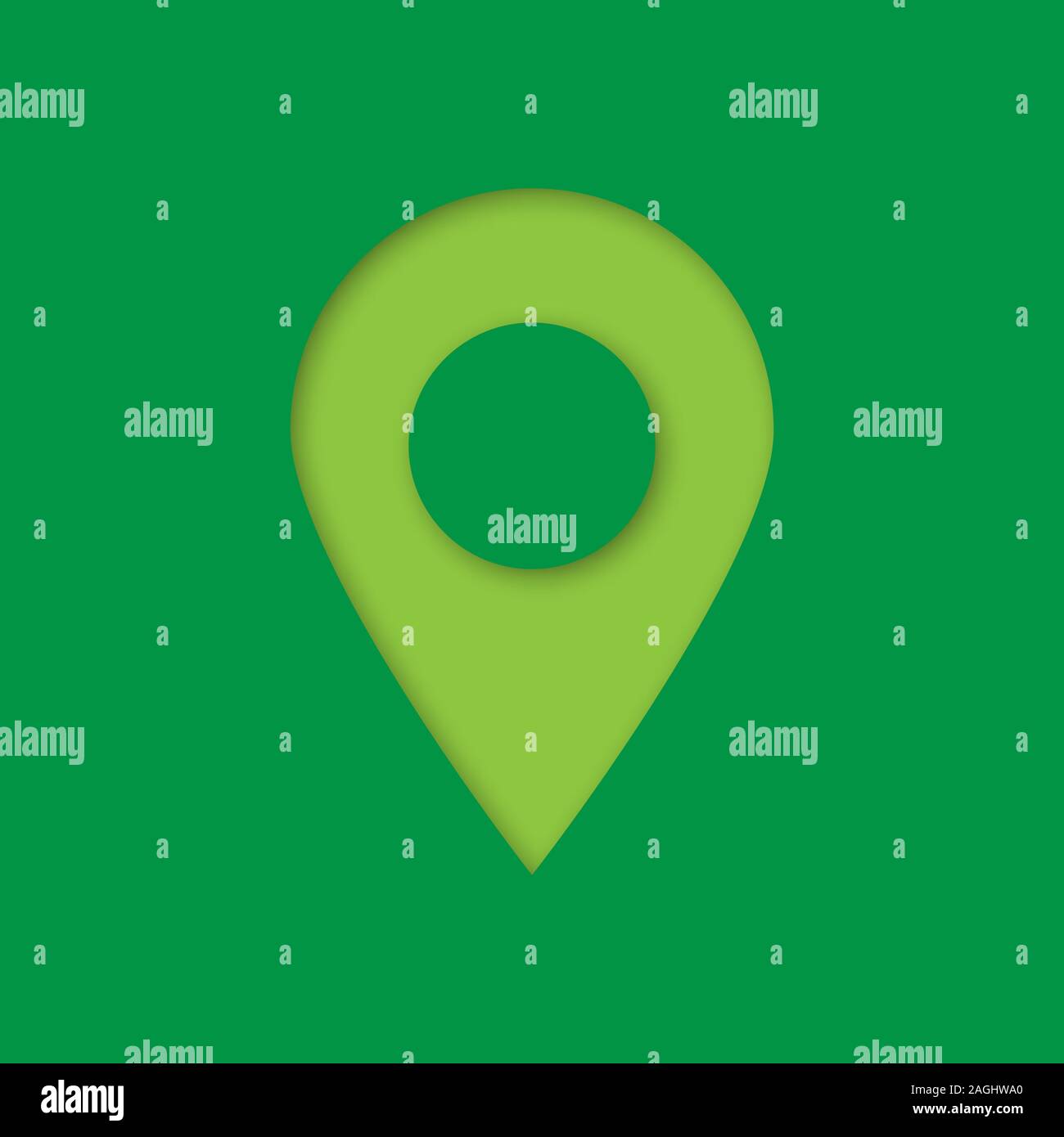 Map pinpoint paper cut out icon. GPS. Geolocation. Vector silhouette ...