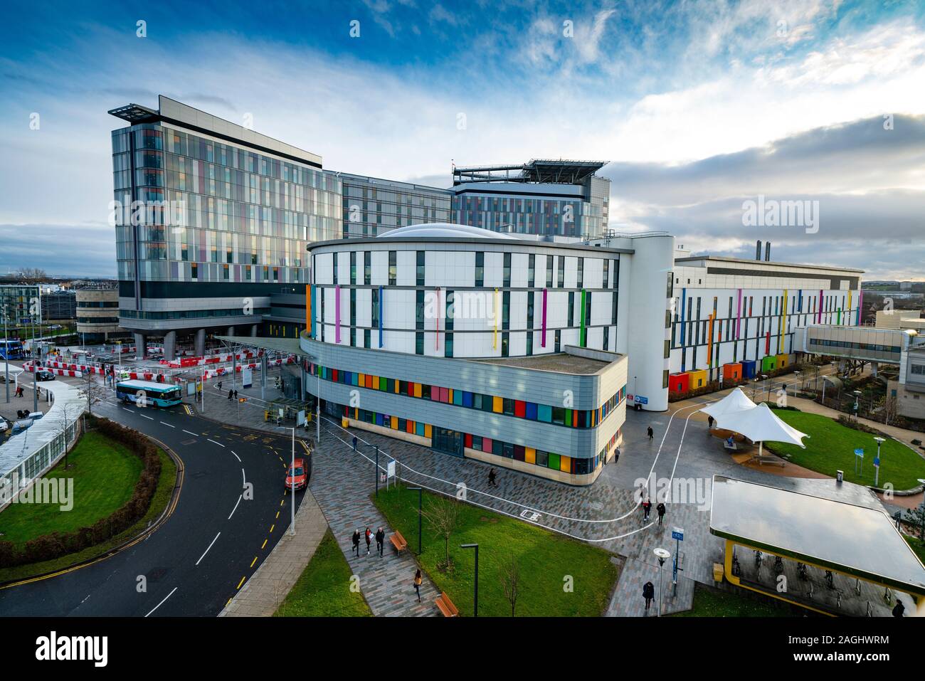 View of controversial new super hospital the Queen Elizabeth University ...