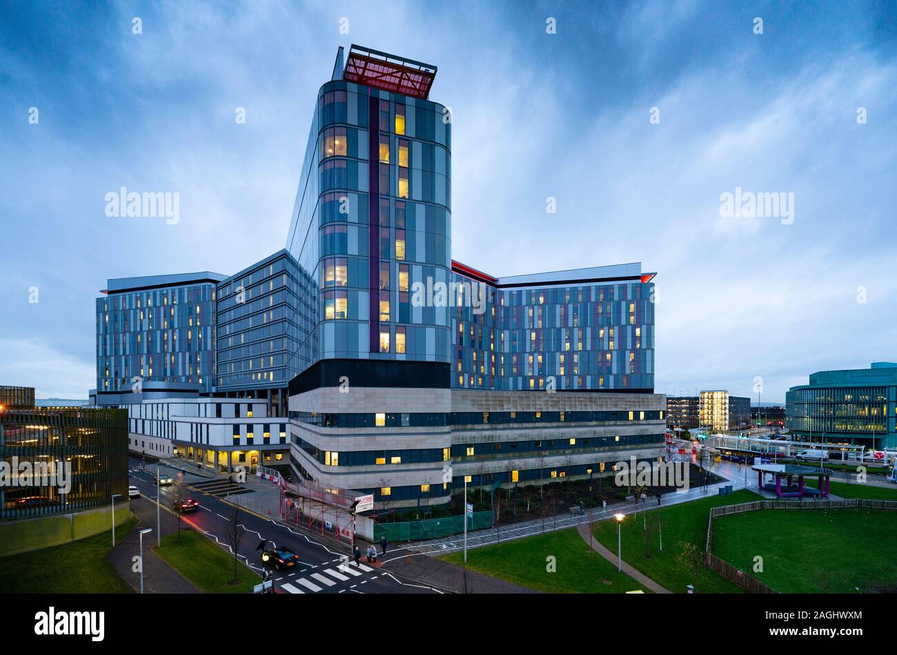 View of controversial new super hospital the Queen Elizabeth University ...