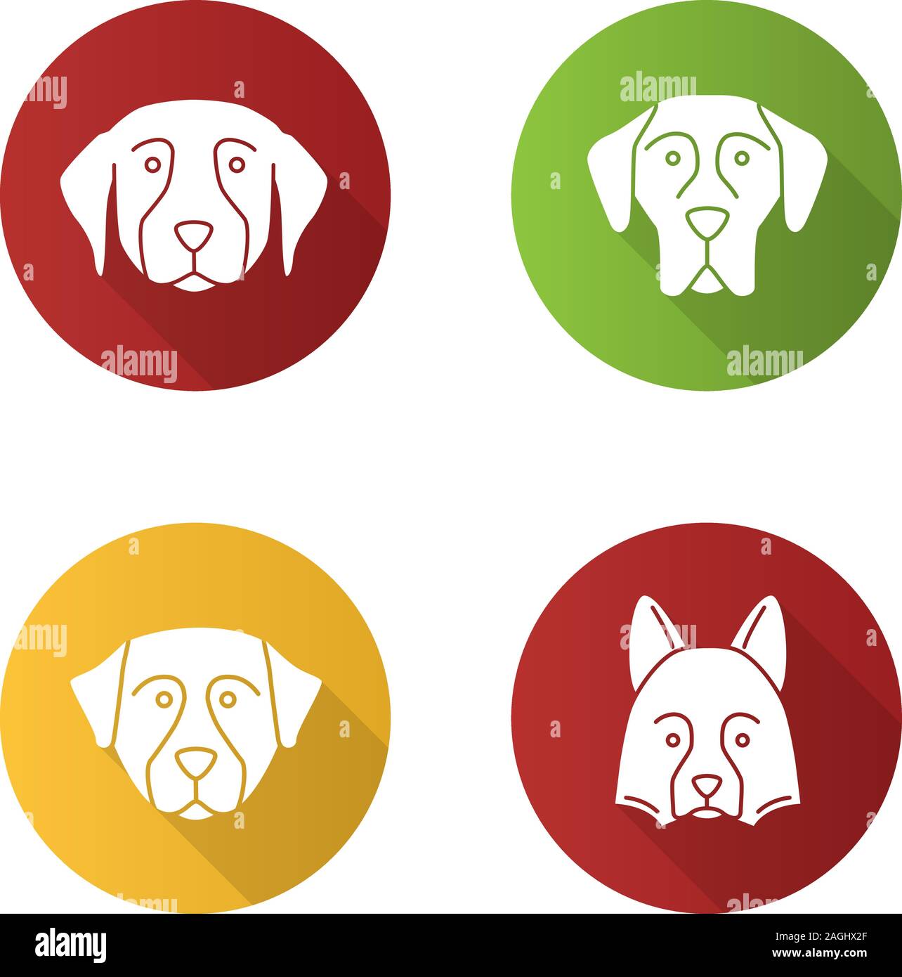Dog pack breeds Stock Vector Images - Alamy
