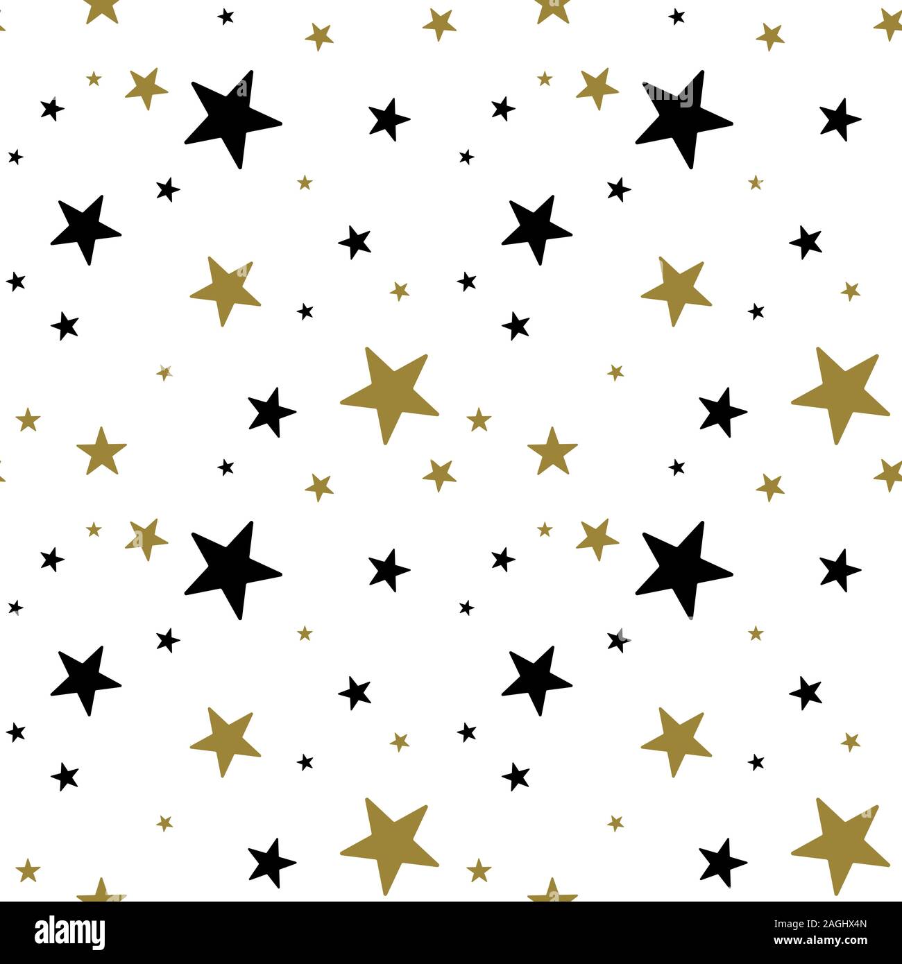 Black And Gold Stars Background