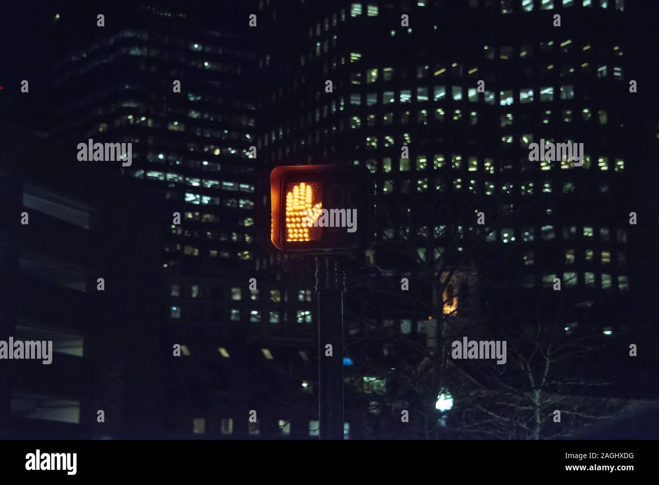 Illuminated hand sign hi-res stock photography and images - Alamy