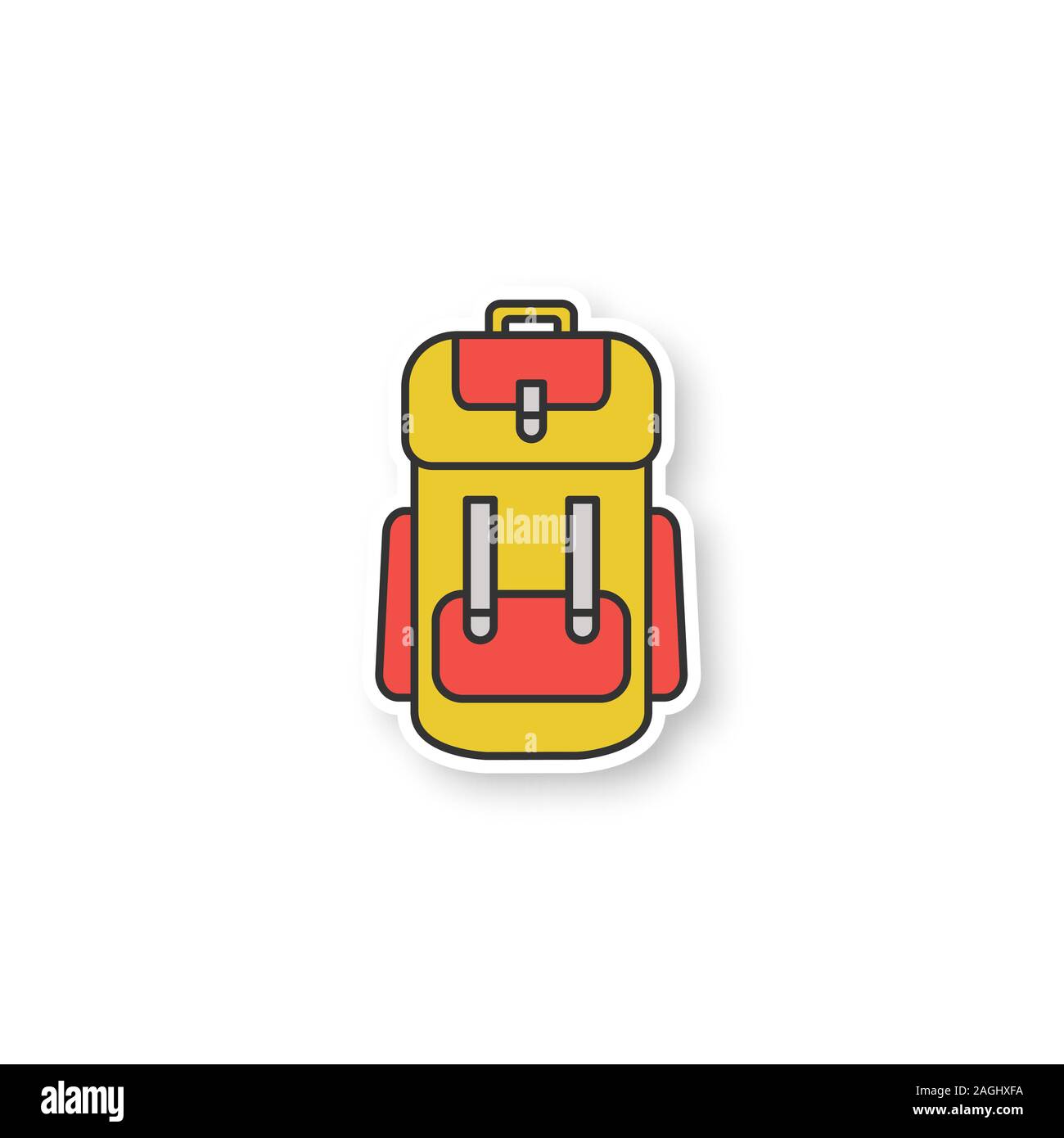 Print rucksack bag drawing hi-res stock photography and images - Alamy
