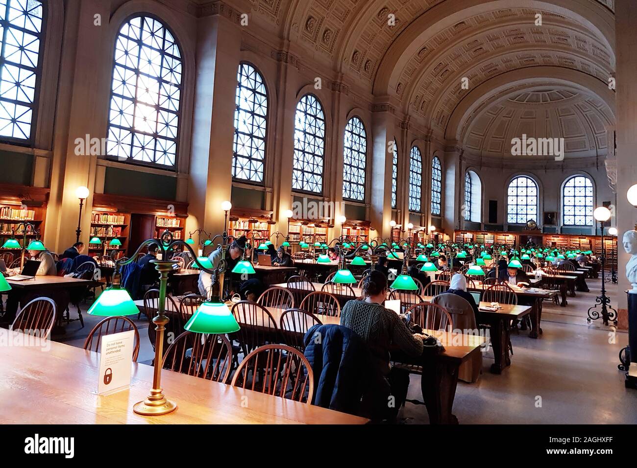 Boston library desk lamp hi-res stock photography and images - Alamy