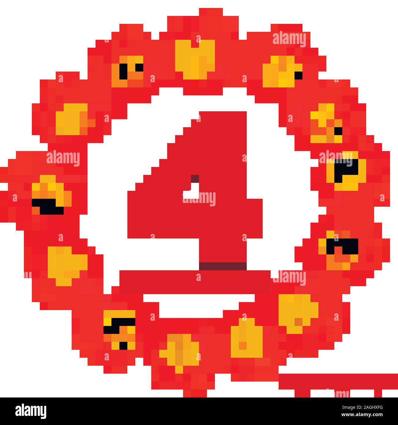 December 4 icon. For planning important day. Banner for holidays and ...