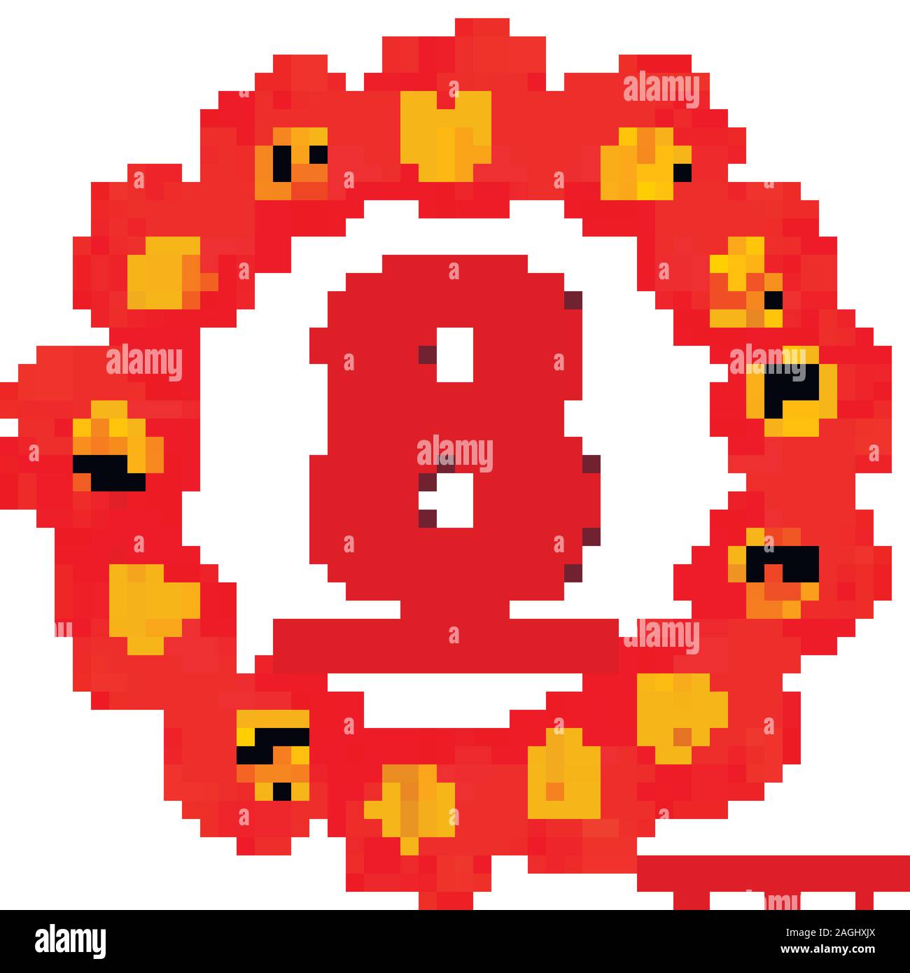 December 8 icon. For planning important day. Banner for holidays and ...