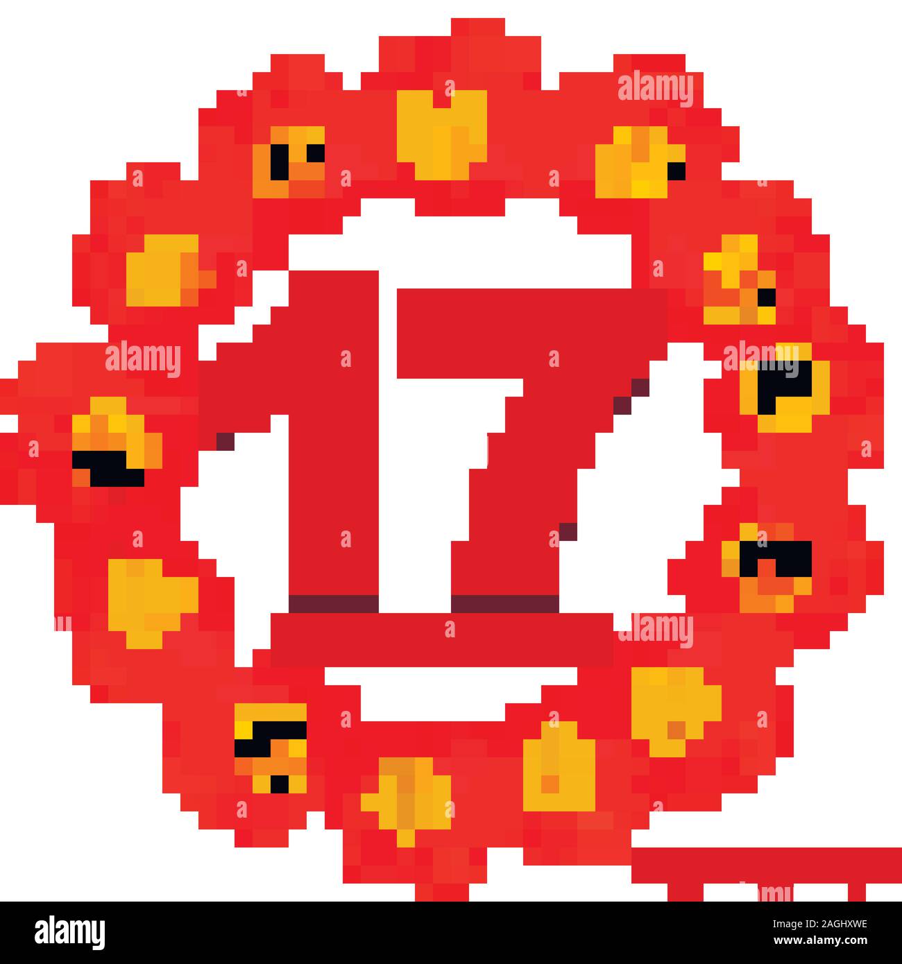 December 17 icon. For planning important day. Banner for holidays and ...