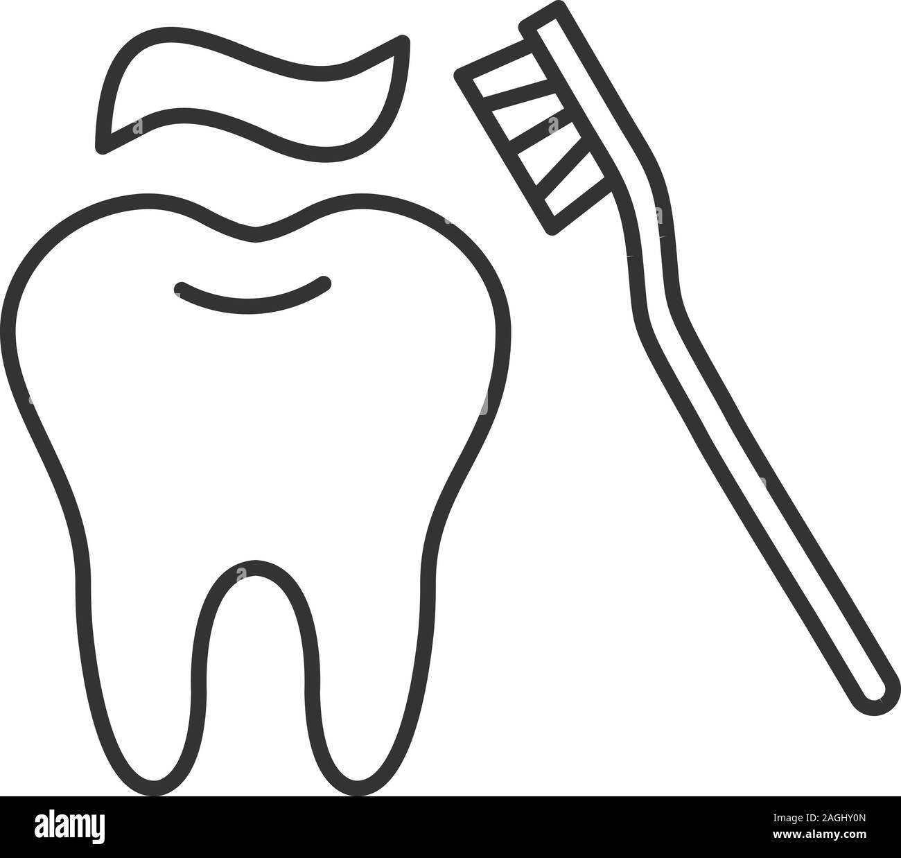 Toothbrush Outline Outline Paint Brush SVG, Coloring Page (4483660)
