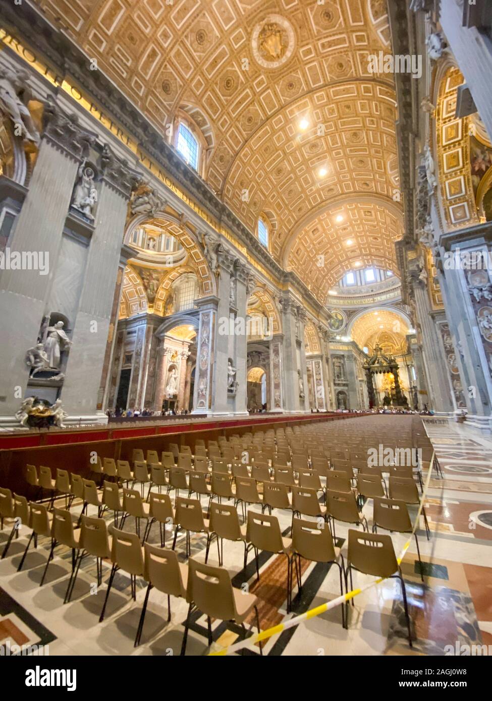 City of Rome, statue of maria with the cross of jesus in her hand Stock ...