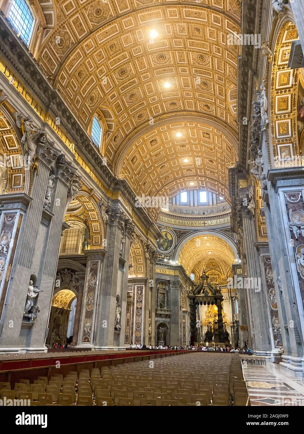 City of Rome, statue of maria with the cross of jesus in her hand Stock ...