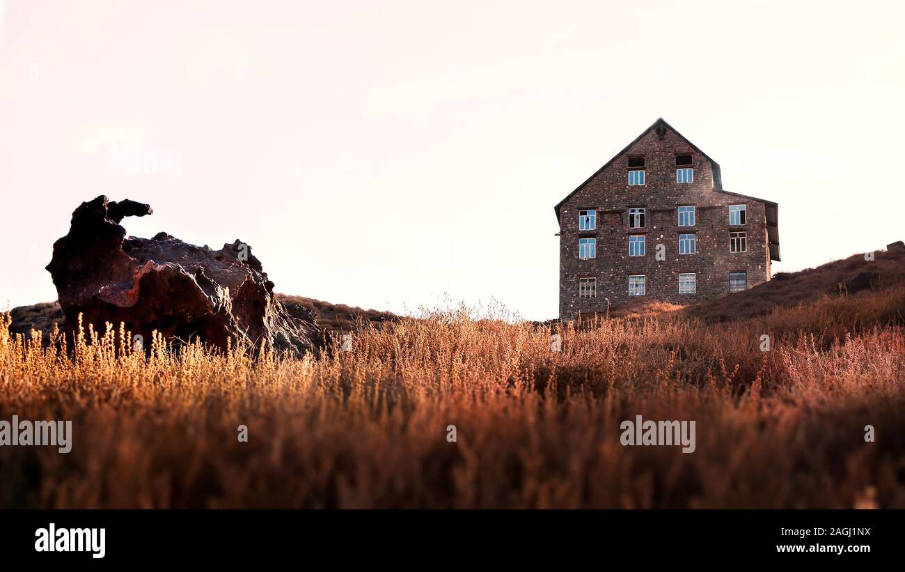the second camp of taftan volcano in iran Stock Photo - Alamy