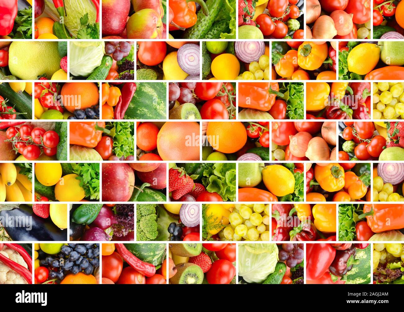 Background fruits, vegetables and berries separated vertical and ...