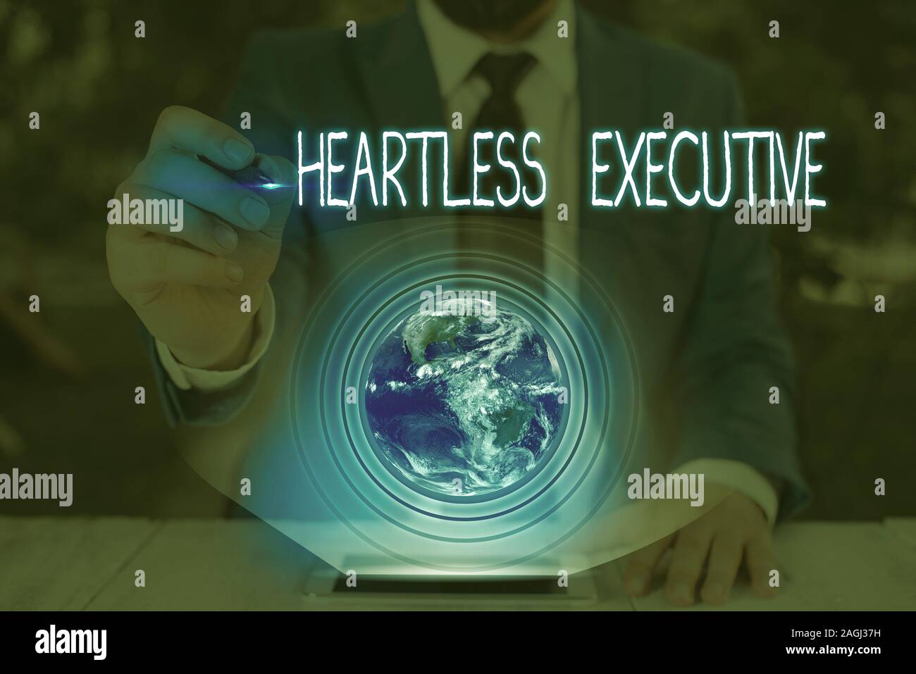 Conceptual hand writing showing Heartless Executive. Concept meaning ...