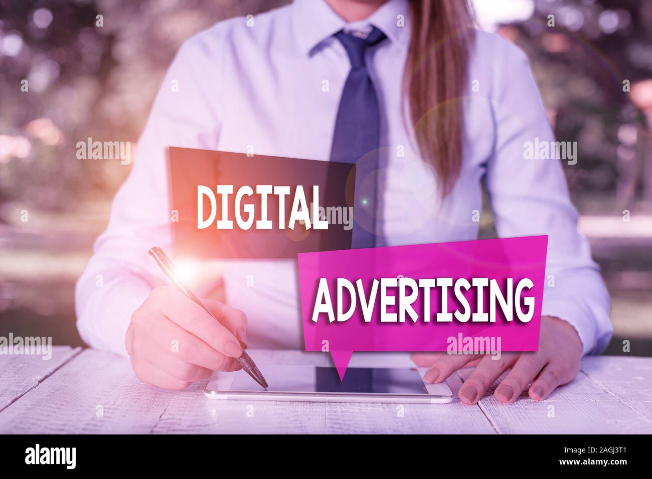 Handwriting text Digital Advertising. Conceptual photo marketing of ...