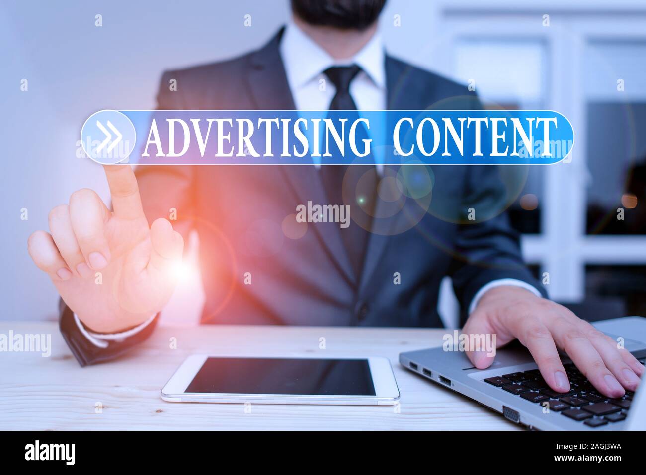 Writing note showing Advertising Content. Business concept for ...