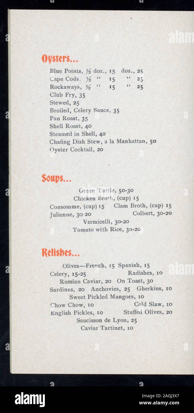 COMPLETE MENU FOR ANY MEAL; MENU [held by] CENTURY CLUB [at] CLEVELAND ...