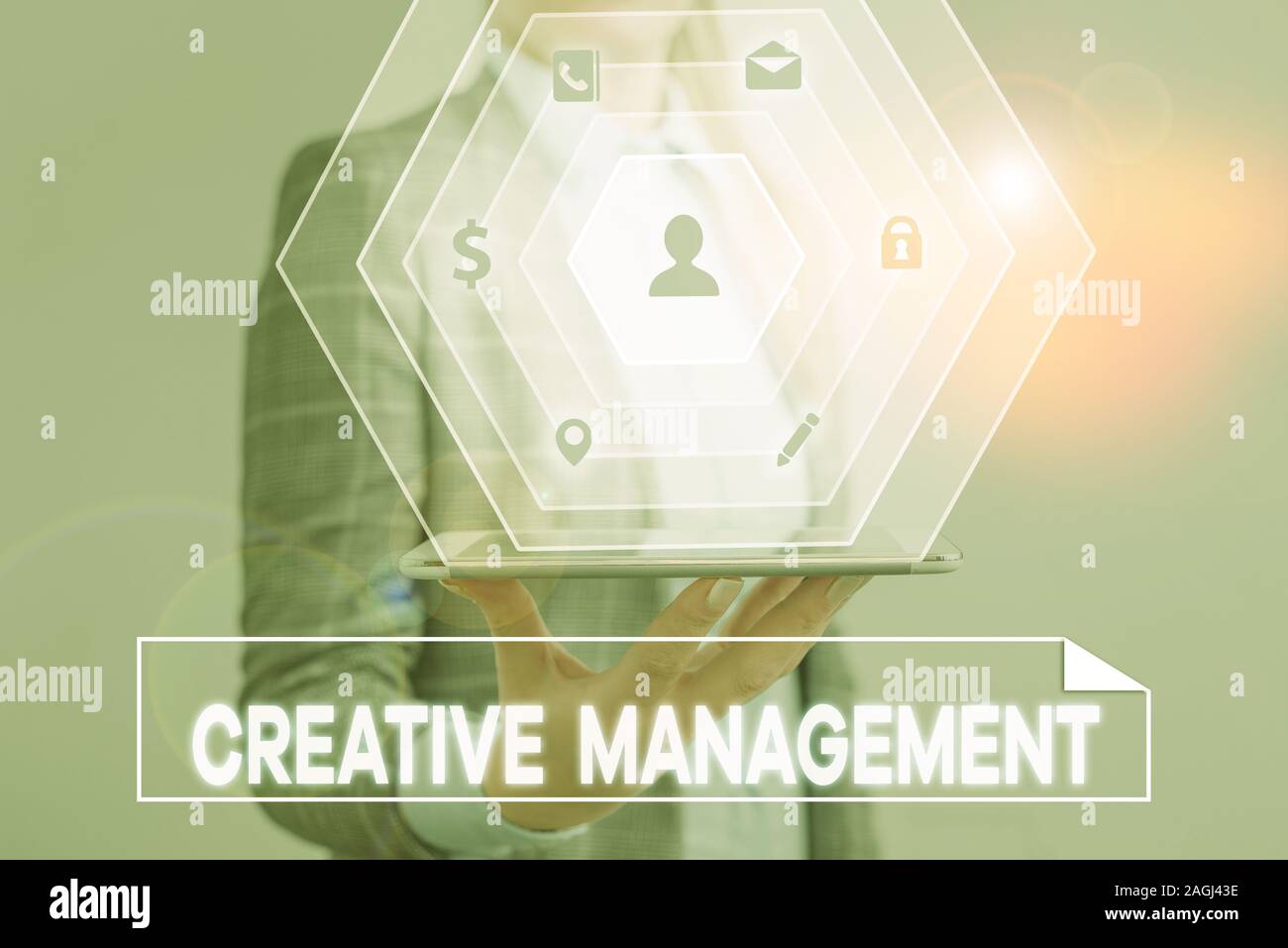 Conceptual hand writing showing Creative Management. Concept meaning ...