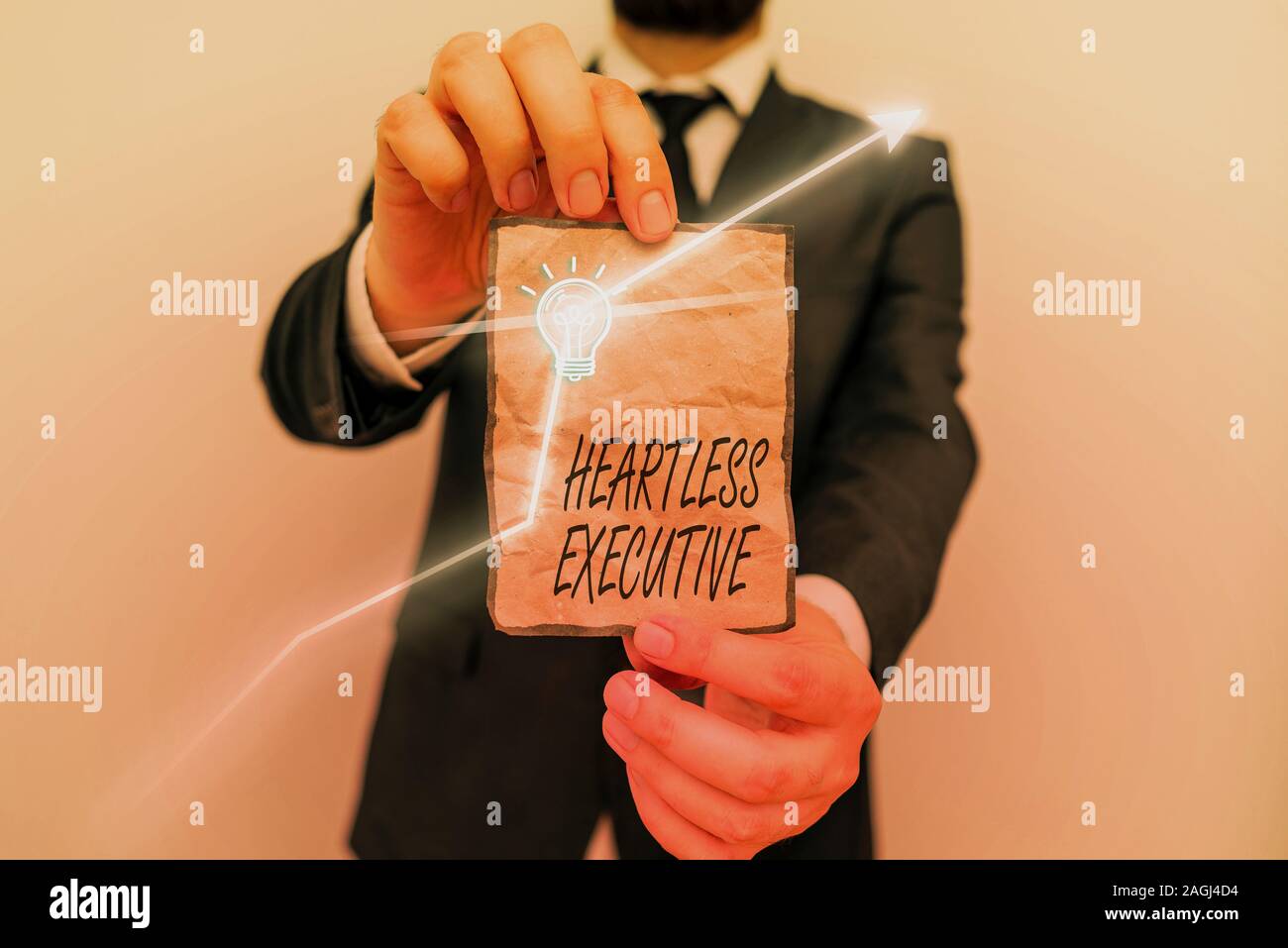 Handwriting text writing Heartless Executive. Conceptual photo workmate ...