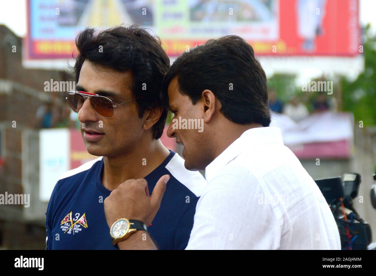 AMRAVATI, MAHARASHTRA, INDIA - AUGUST 24 : Bollywood Actor Sonu Sood ...