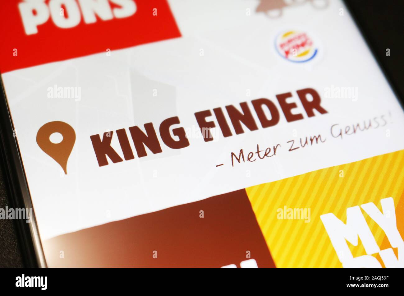 Burger King website icon on computer display Stock Photo - Alamy