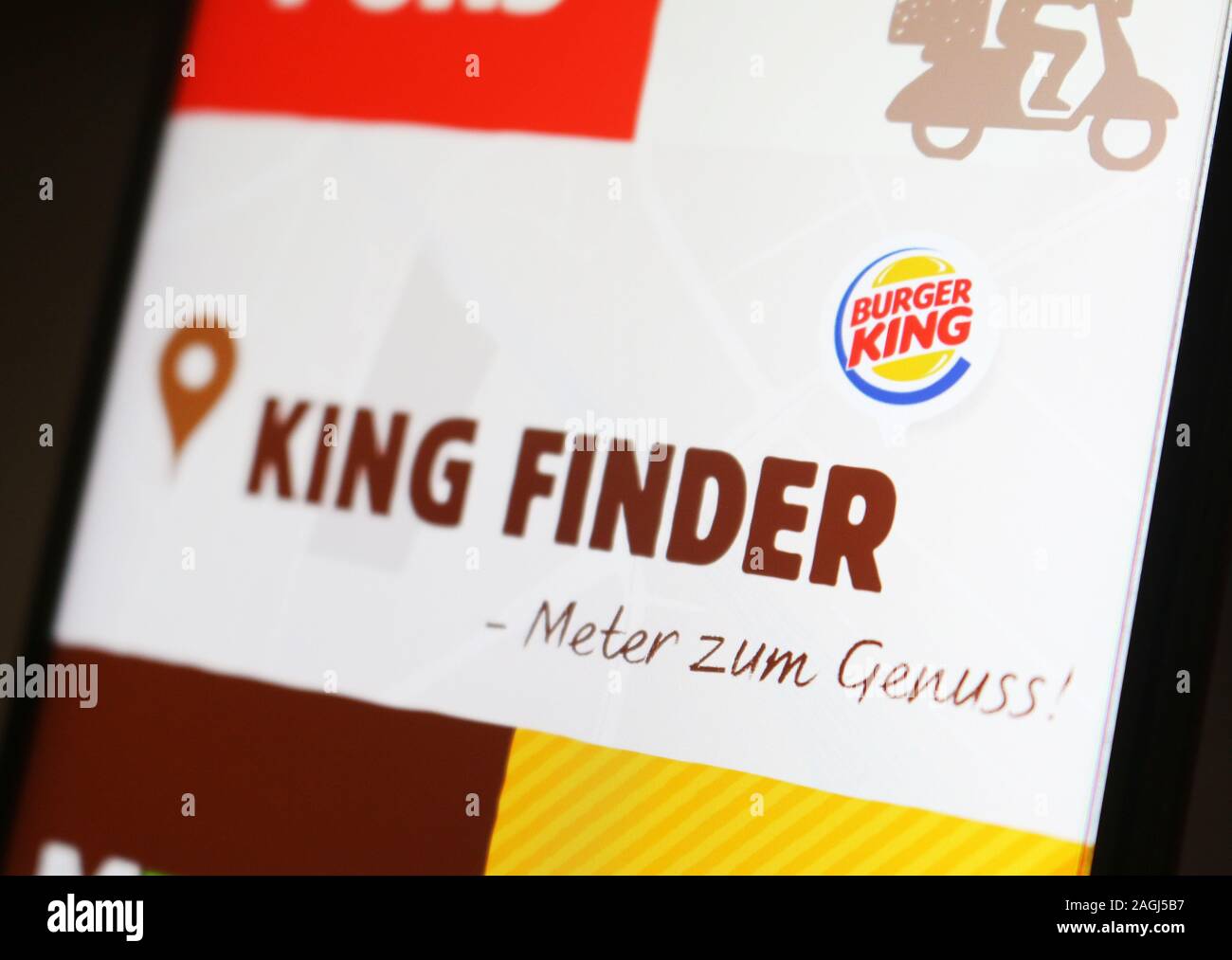Burger King website icon on computer display Stock Photo - Alamy
