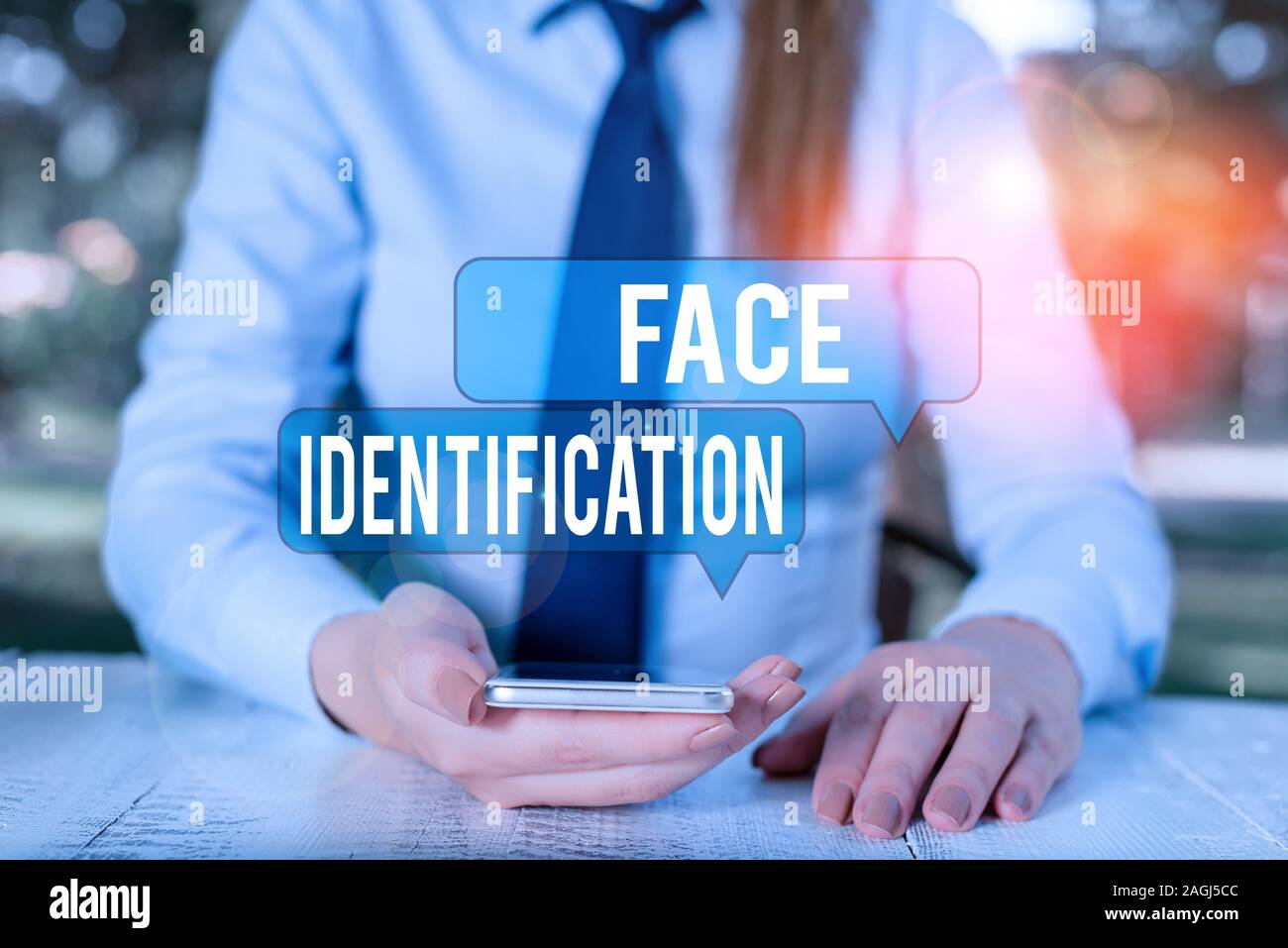 Word writing text Face Identification. Business photo showcasing ...