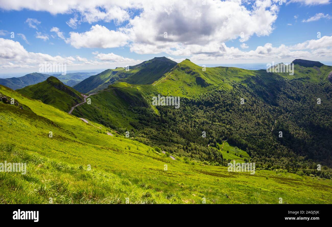 Massif Central Mountain Range
