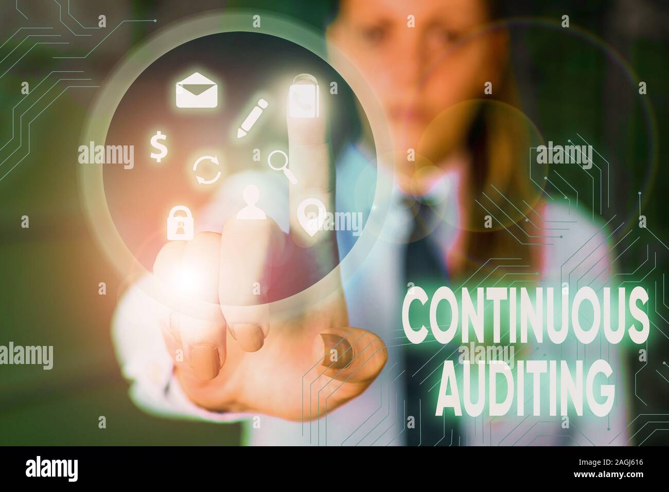 Conceptual hand writing showing Continuous Auditing. Concept meaning ...