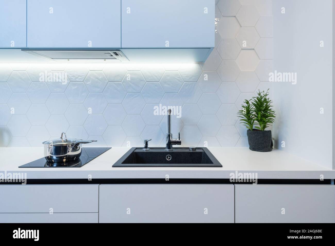 Detail of modern kitchen interior Stock Photo - Alamy