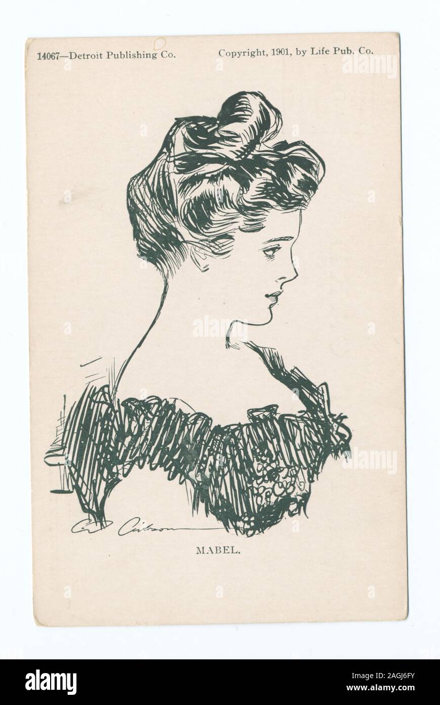 Postcard series number: 14067 1905+. Includes the 'Life' cartoon series ...