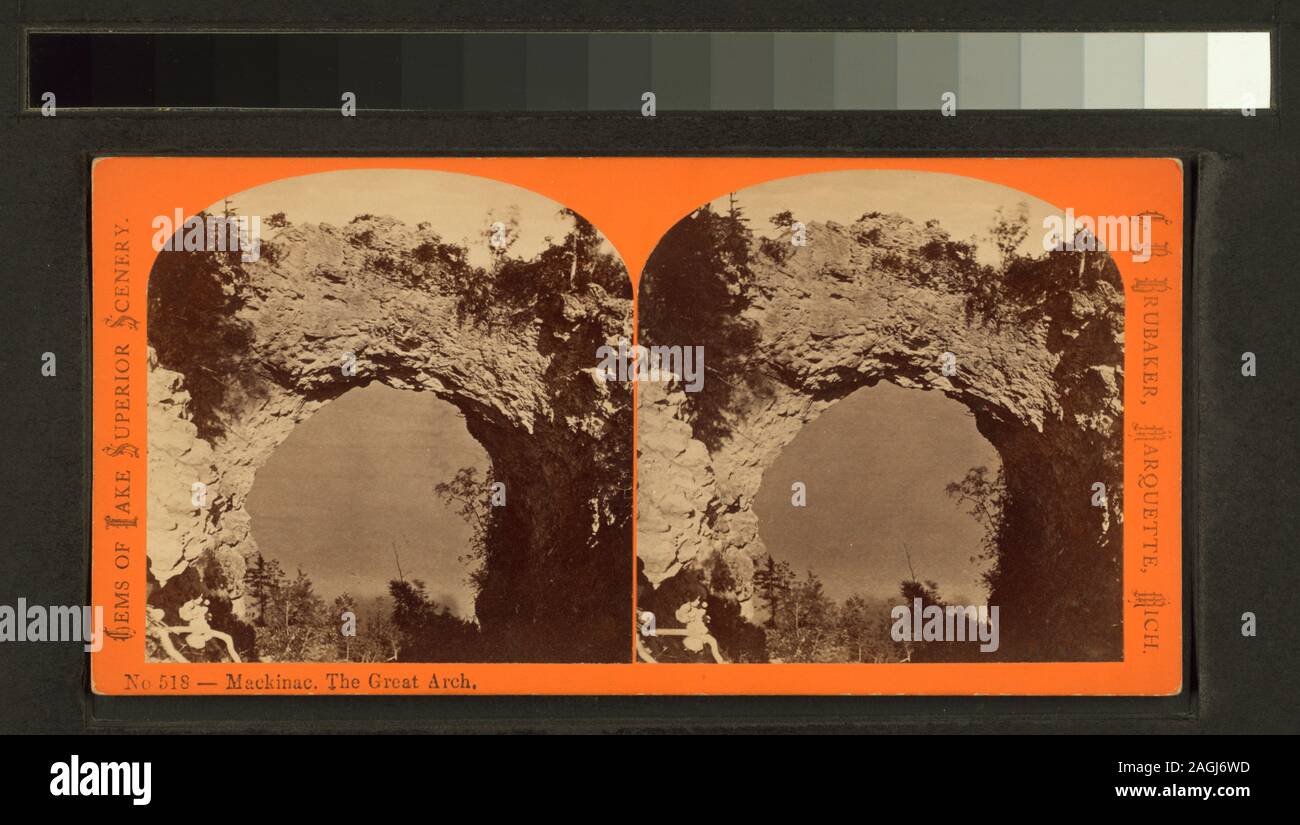 Mackinac, The Great Arch photographed by B.F. Childs.; Mackinac, The ...