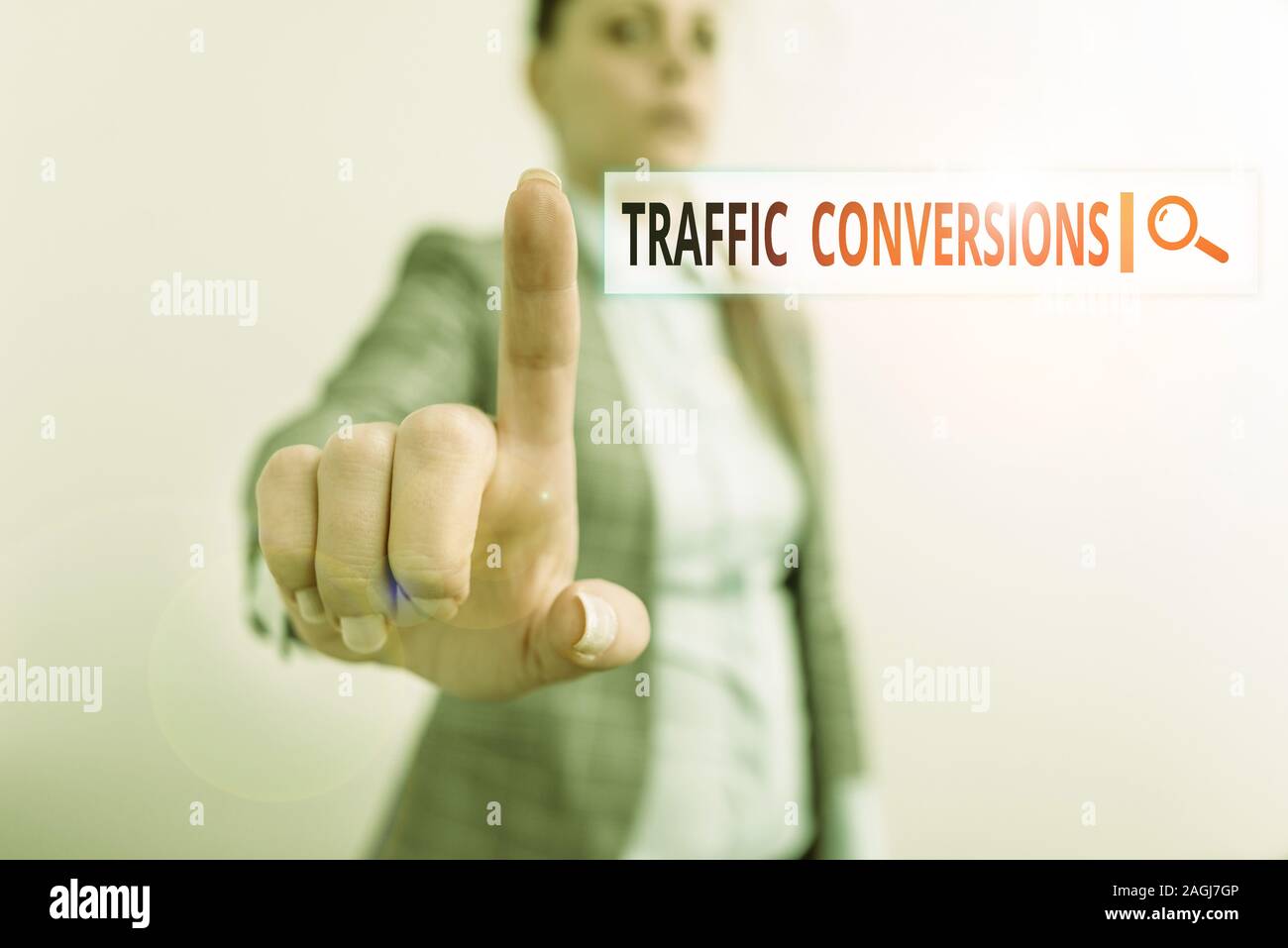 Conceptual hand writing showing Traffic Conversions. Concept meaning ...