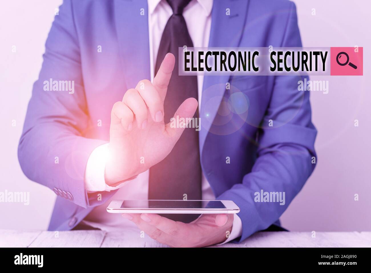 Conceptual hand writing showing Electronic Security. Concept meaning ...