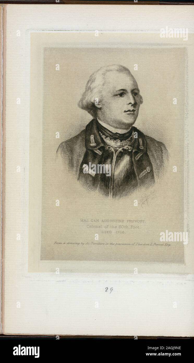 EM15397; Maj. Gen. Augustine Prevost, colonel of the 60th foot Stock ...