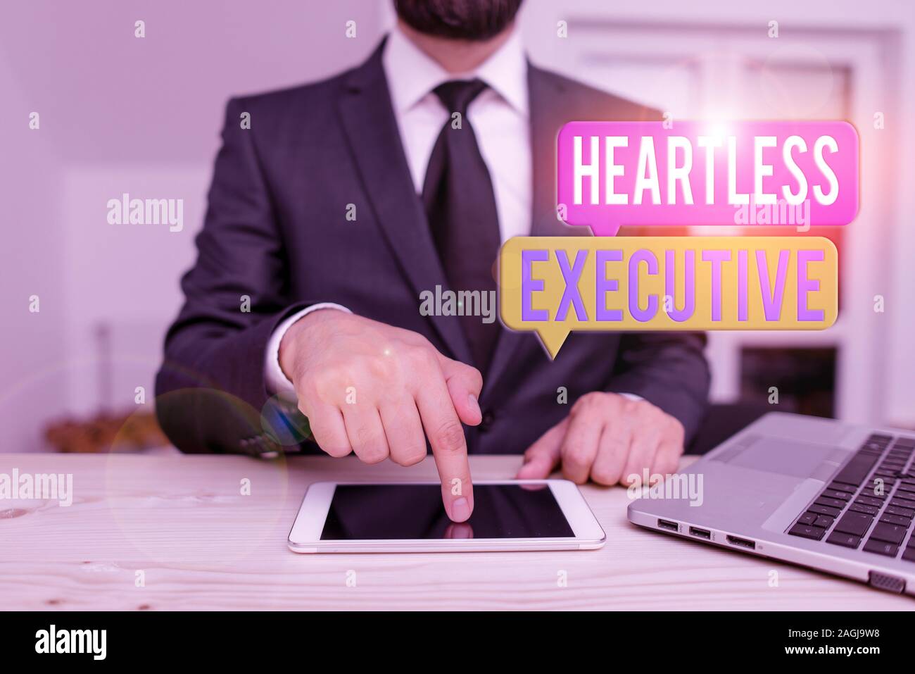 Word writing text Heartless Executive. Business photo showcasing ...