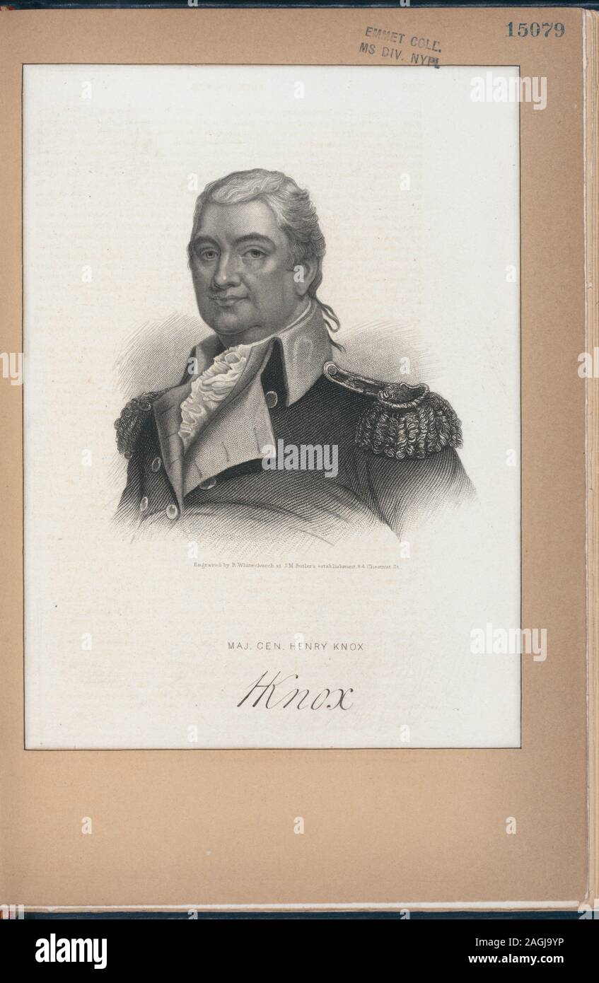 EM15079; Maj. Gen. Henry Knox Stock Photo - Alamy