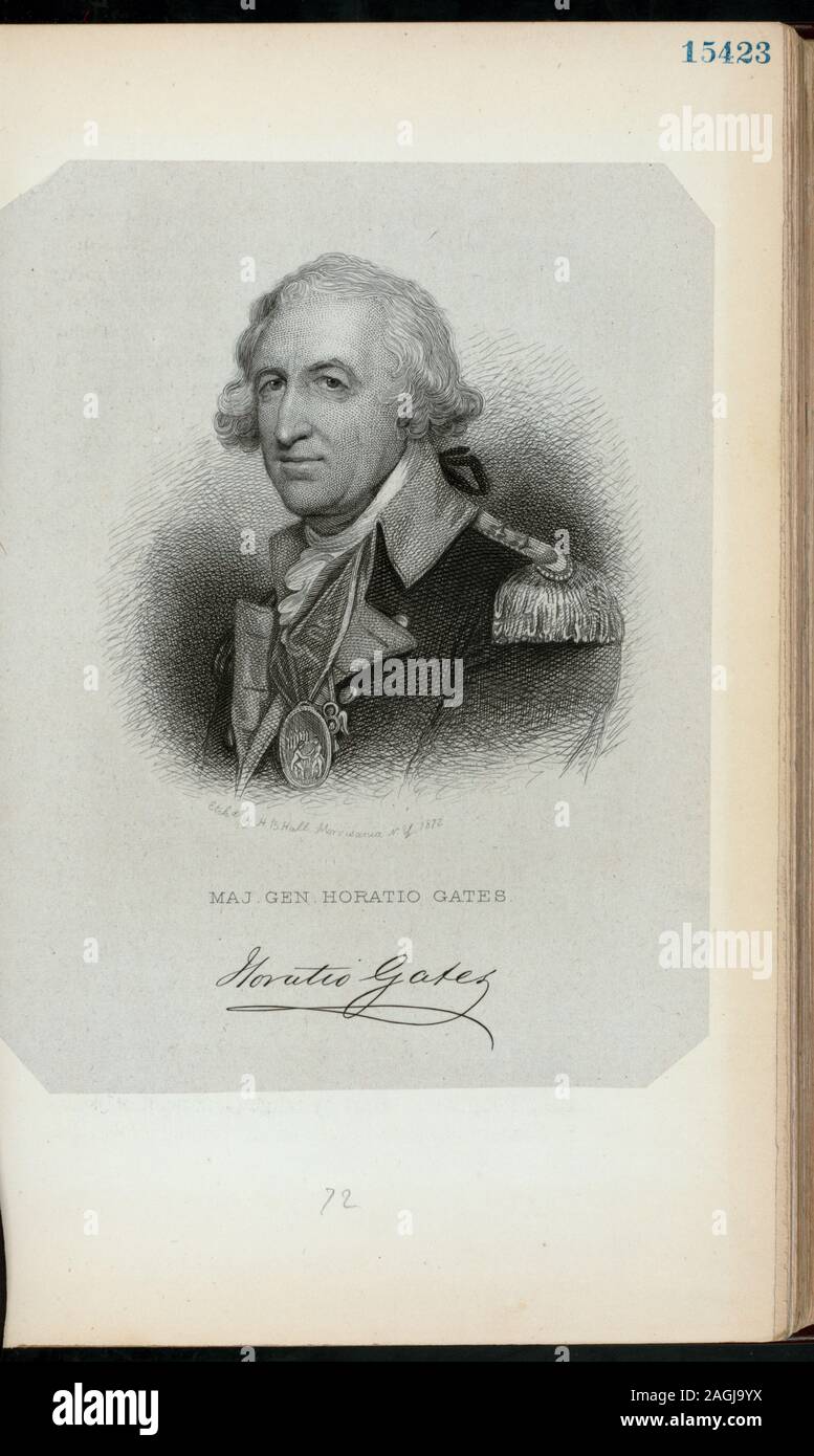 EM15423; Maj. Gen. Horatio Gates Stock Photo - Alamy