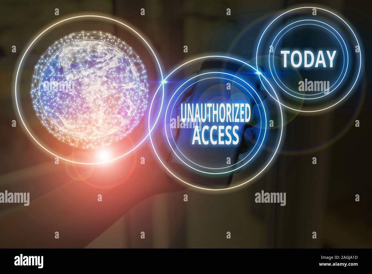 Text sign showing Unauthorized Access. Business photo text use of a ...