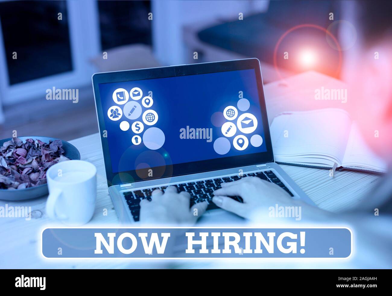 Conceptual hand writing showing Now Hiring. Concept meaning finding ...