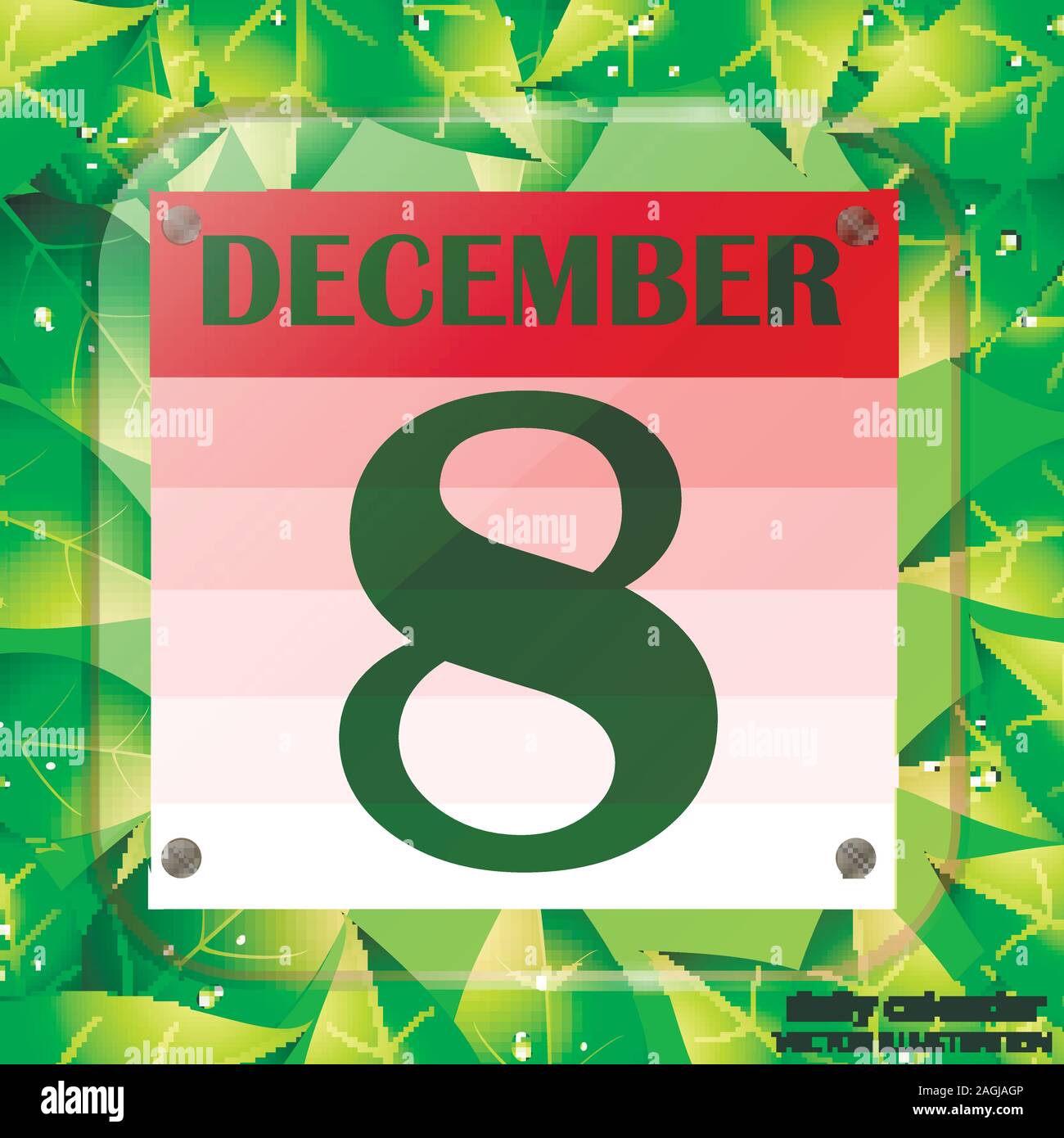 Number 8 leaves Stock Vector Images - Alamy