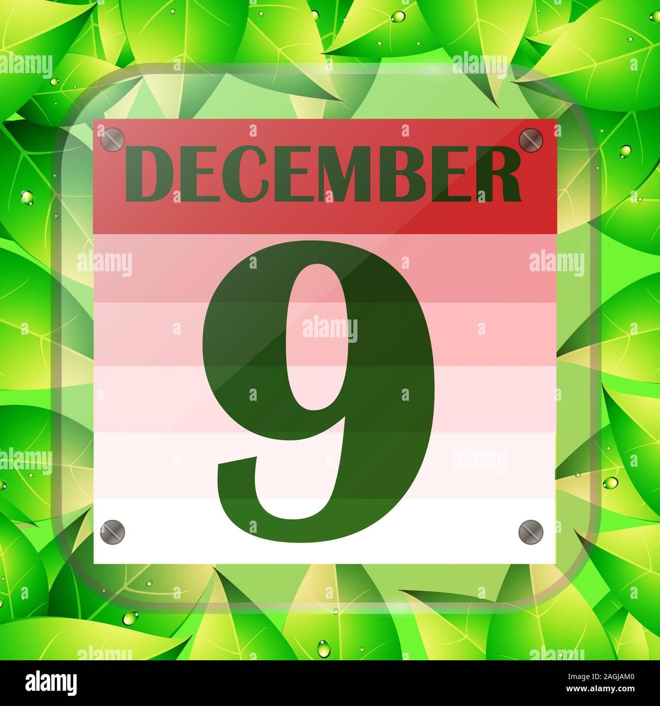 Number 9 calendar hi-res stock photography and images - Alamy