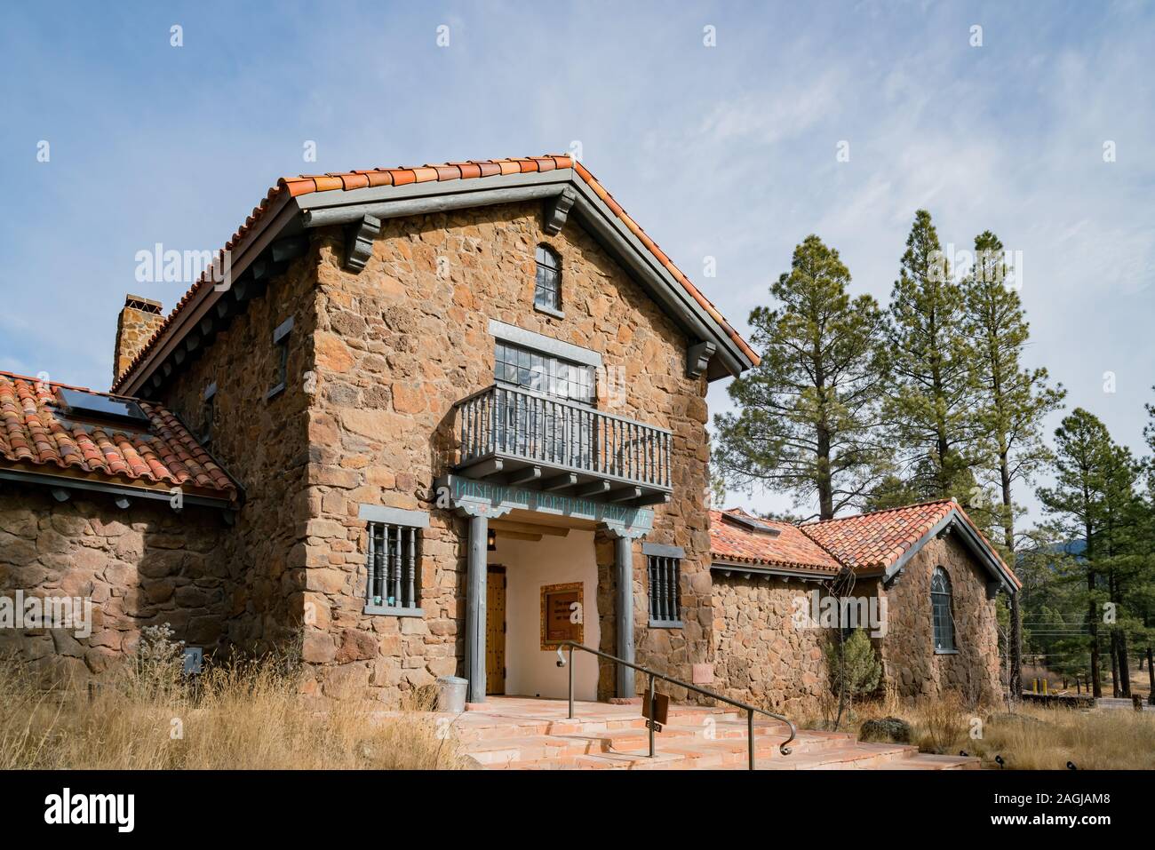 Sunny exterior view of the Museum of Northern Arizona, USA Stock Photo ...