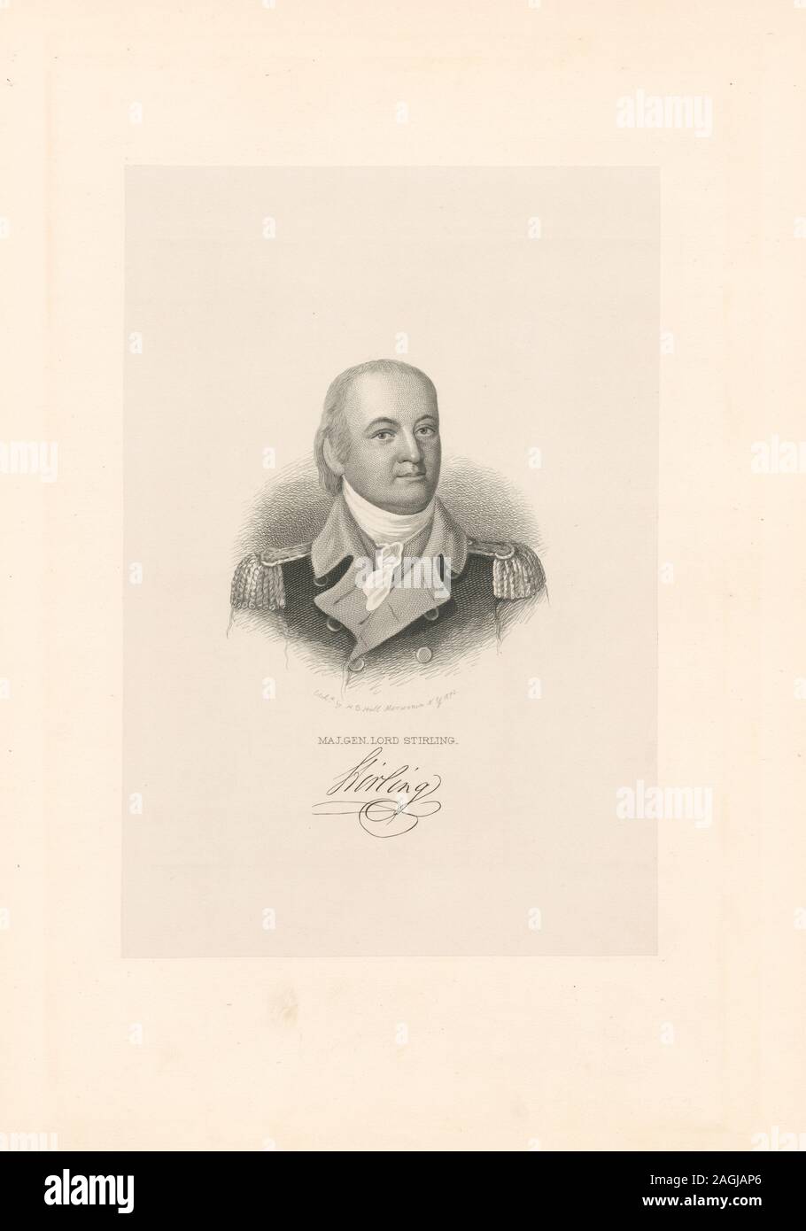 EM2630; Major General Lord Stirling Stock Photo - Alamy