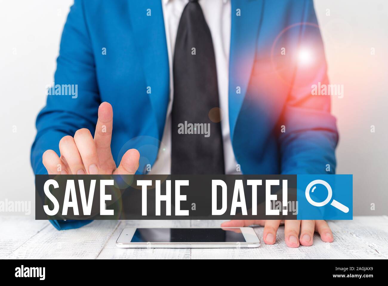 Writing note showing Save The Date. Business concept for remember not schedule anything else on ...