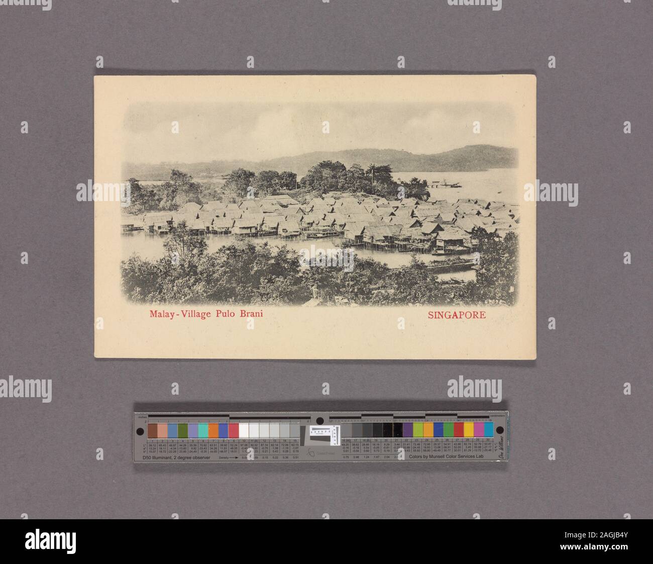Malay - village Pulo Brani Singapore.; Malay - village Pulo Brani ...