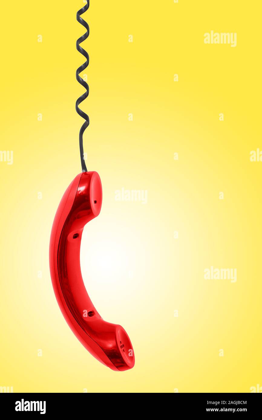 Spiral telephone wire hi-res stock photography and images - Alamy