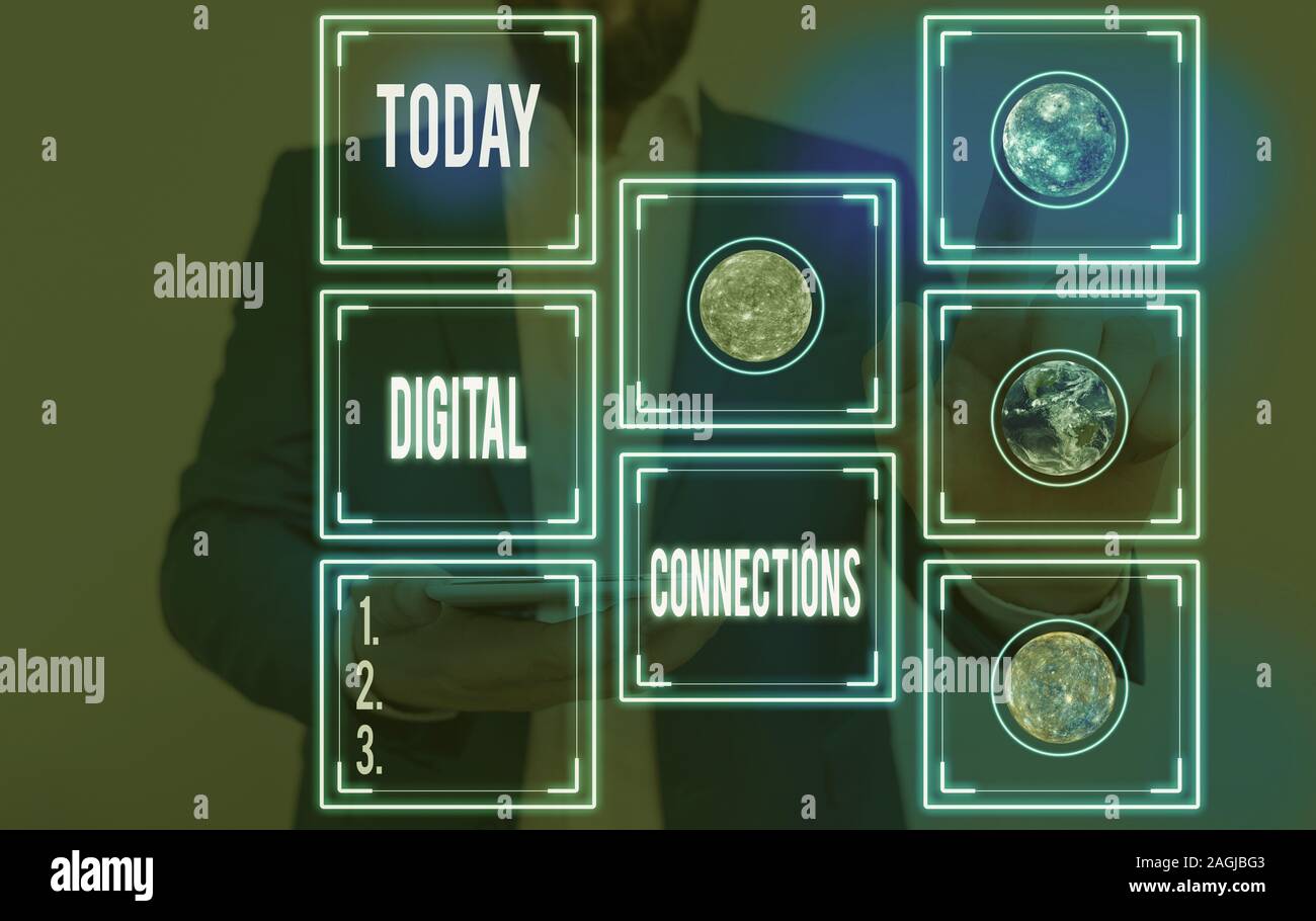 Handwriting text writing Digital Connections. Conceptual photo the ...