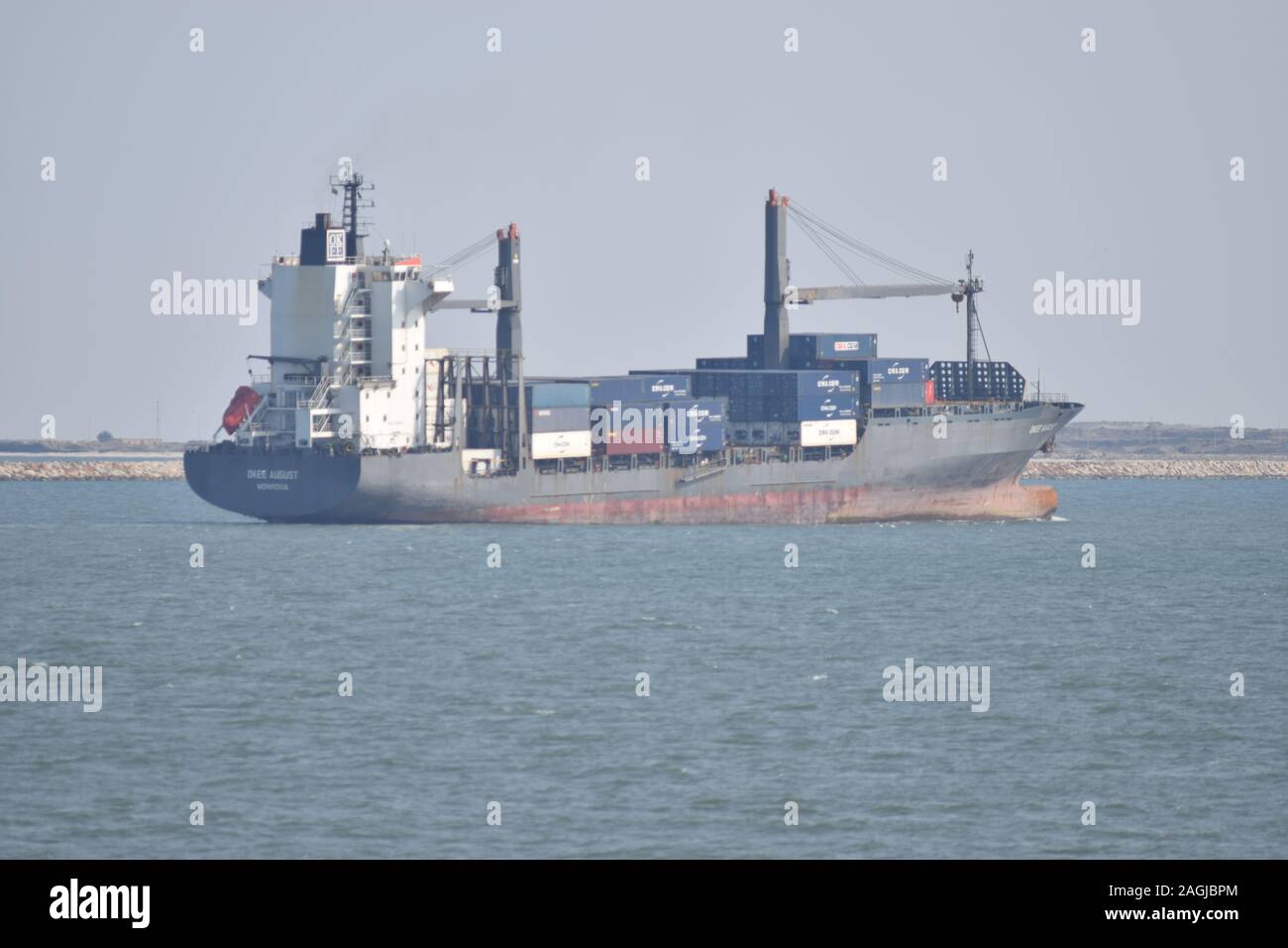 Okee August off Port Said Egypt Stock Photo - Alamy